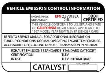 emissions-label-ca | JUST SMOGS® + Repair